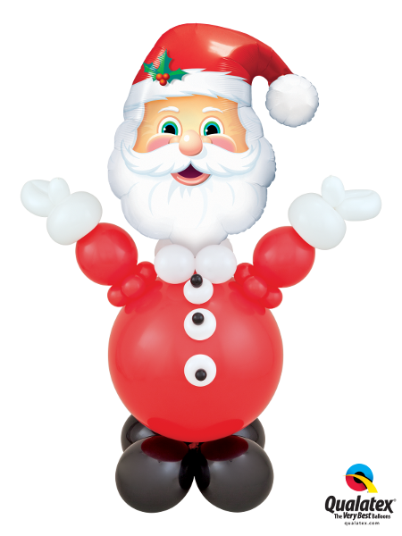 Santa Giant Red Belly Balloon – iCANDY Balloons